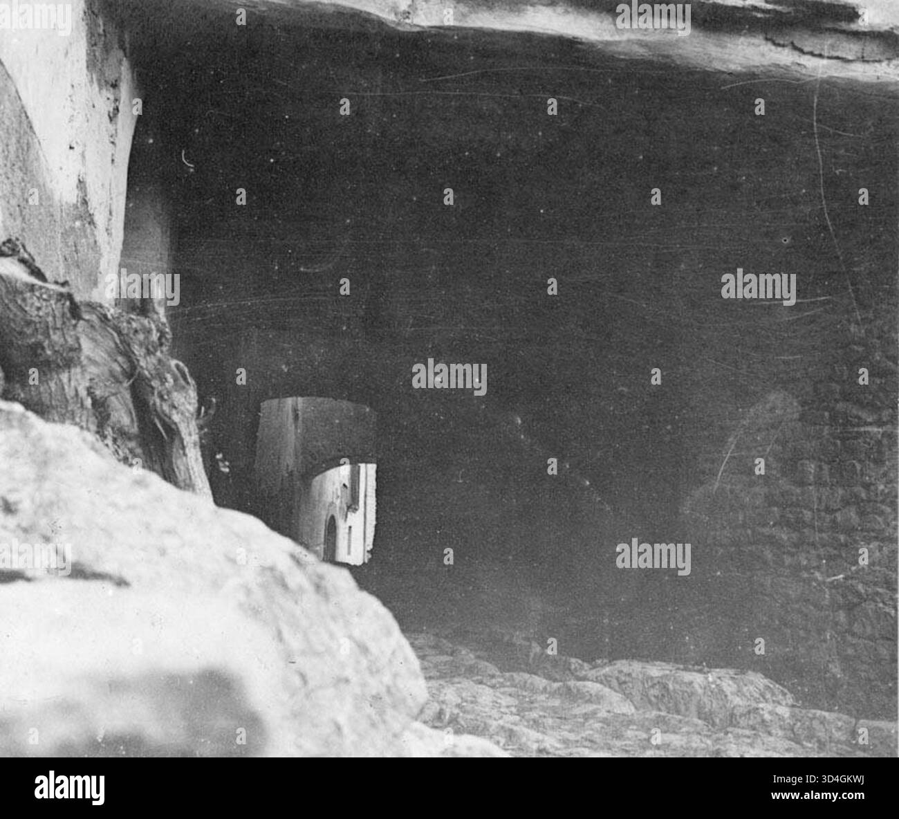 A covered street in Pujal, photographed by Antoni Gallardo i Garriga in ...