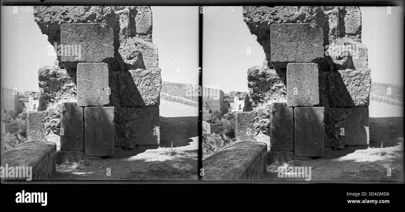 Detail of the entrance arch of the Pont del Diable (Devil's Bridge) in ...