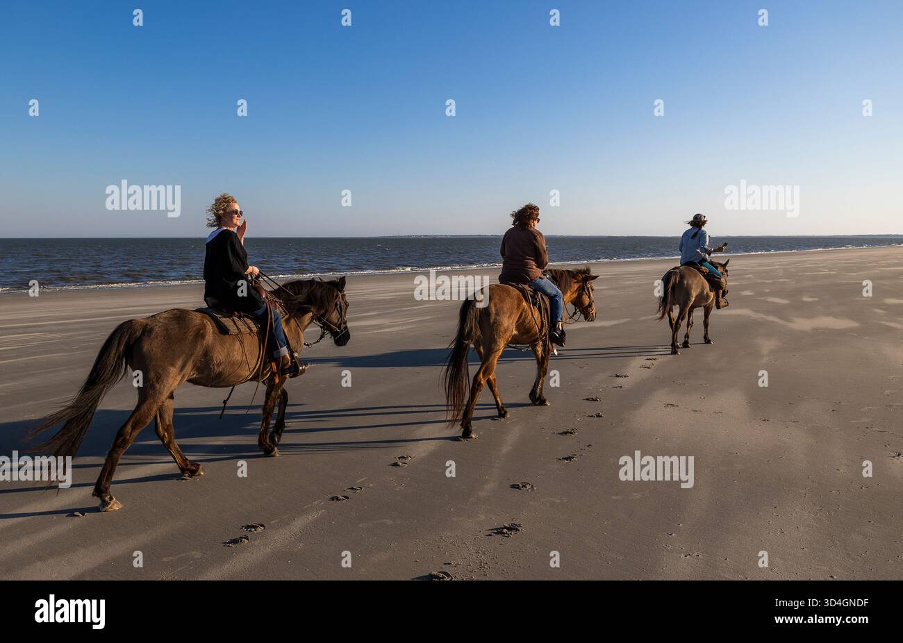 Erica “Victory” Veit, at far right, takes tourist Dawn Hillock, center ...