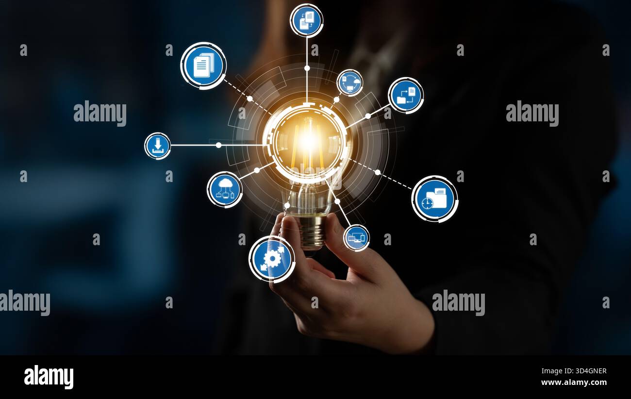 This image represents a fusion of innovation and technology, showcasing ...