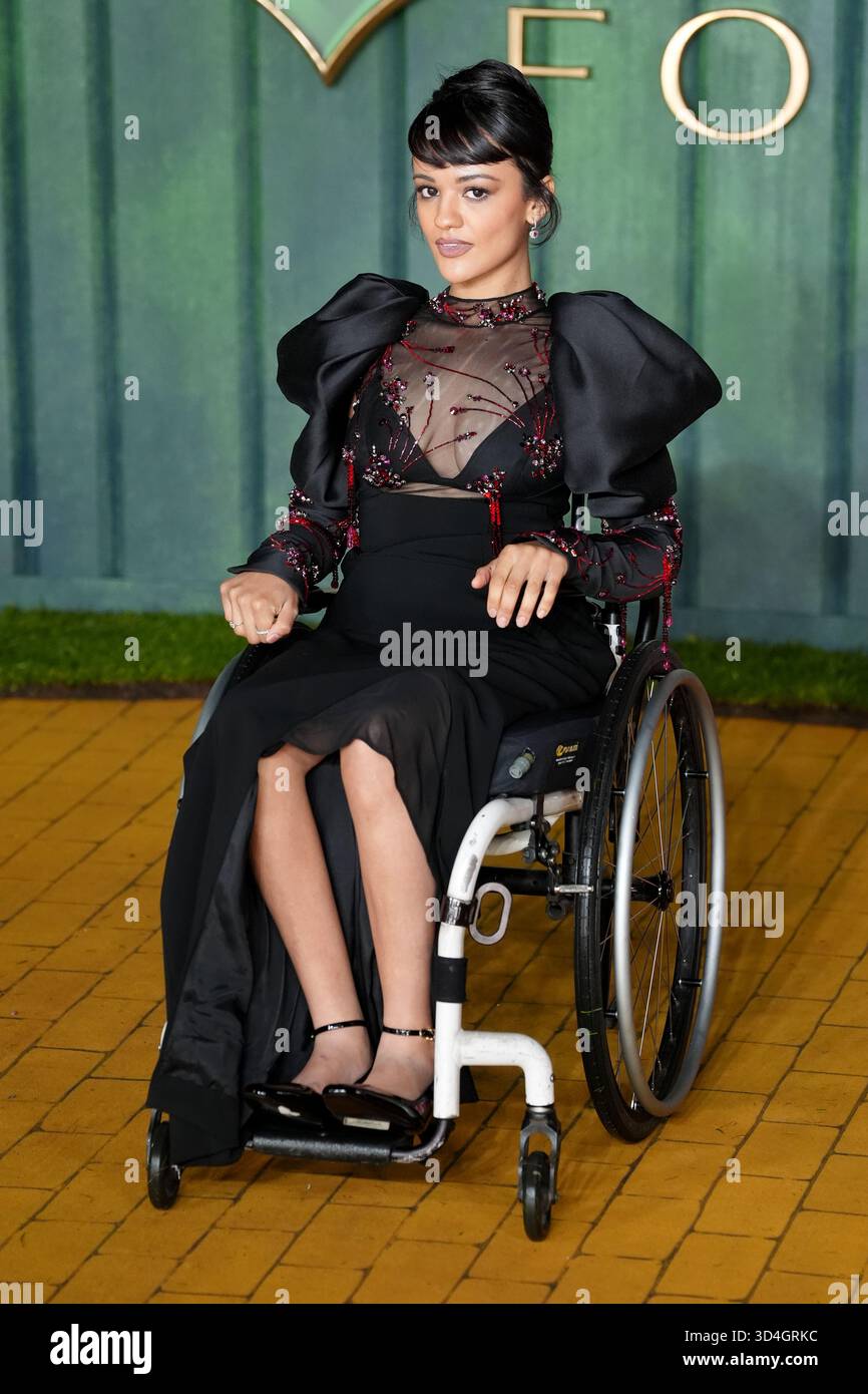 Marissa Bode arriving for the European premiere of Wicked: For Good, at ...
