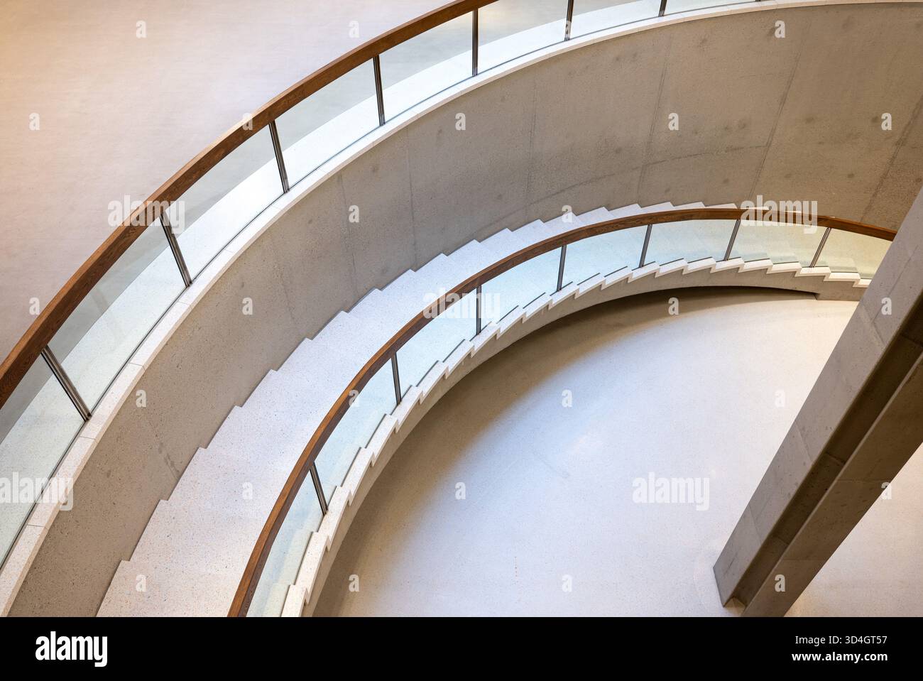 Interior view of the central atrium in the Royal Belge building in ...