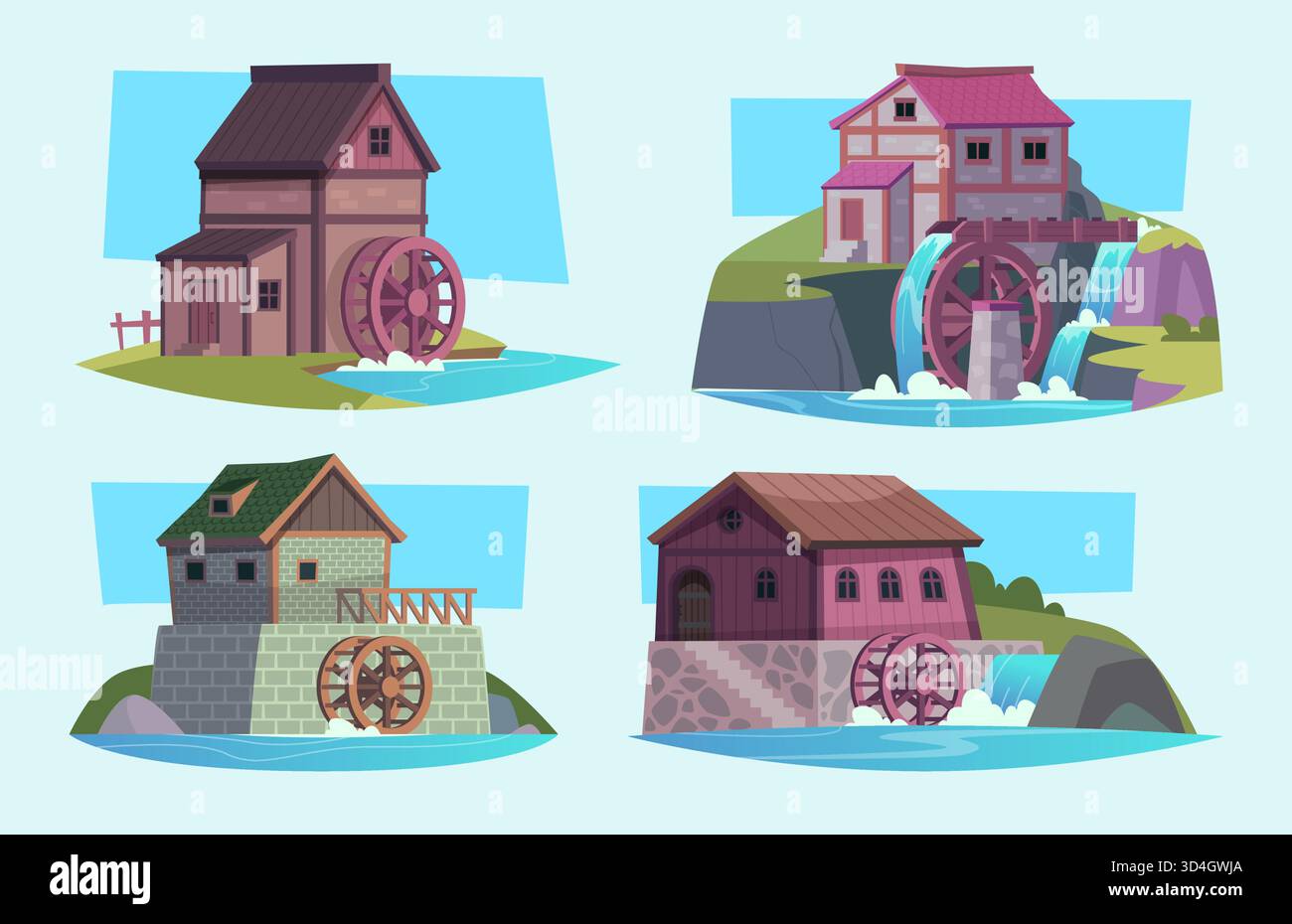 Rustic old building in Stock Vector Images - Alamy