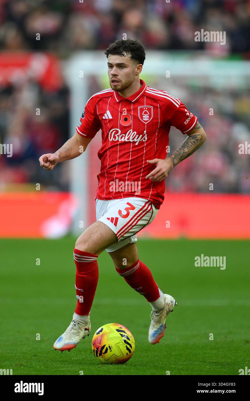 Neco Williams of Nottingham Forest during the Premier League match ...