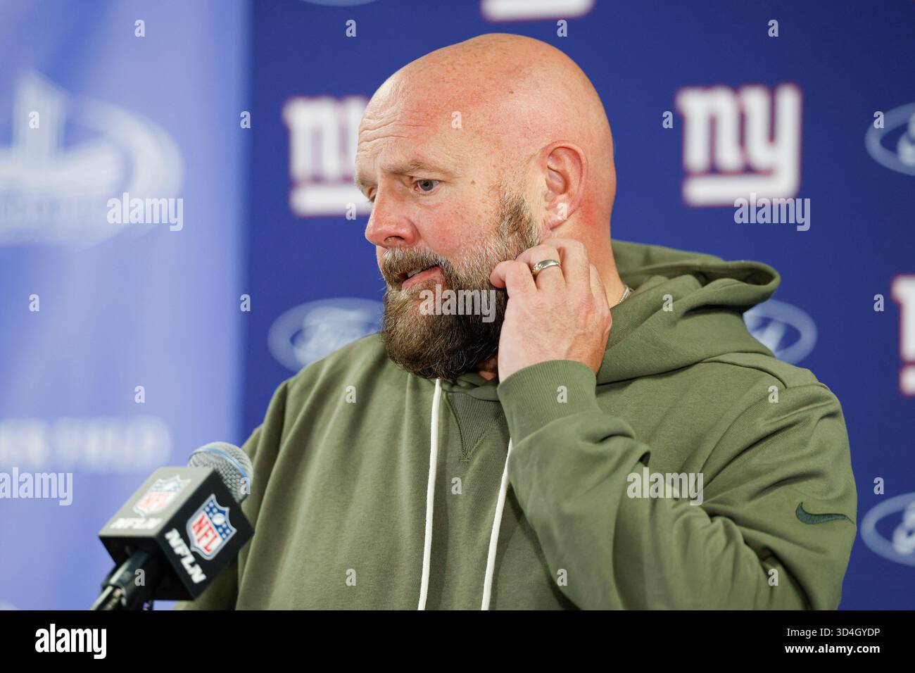 New York Giants head coach Brian Daboll speaks during a news conference ...