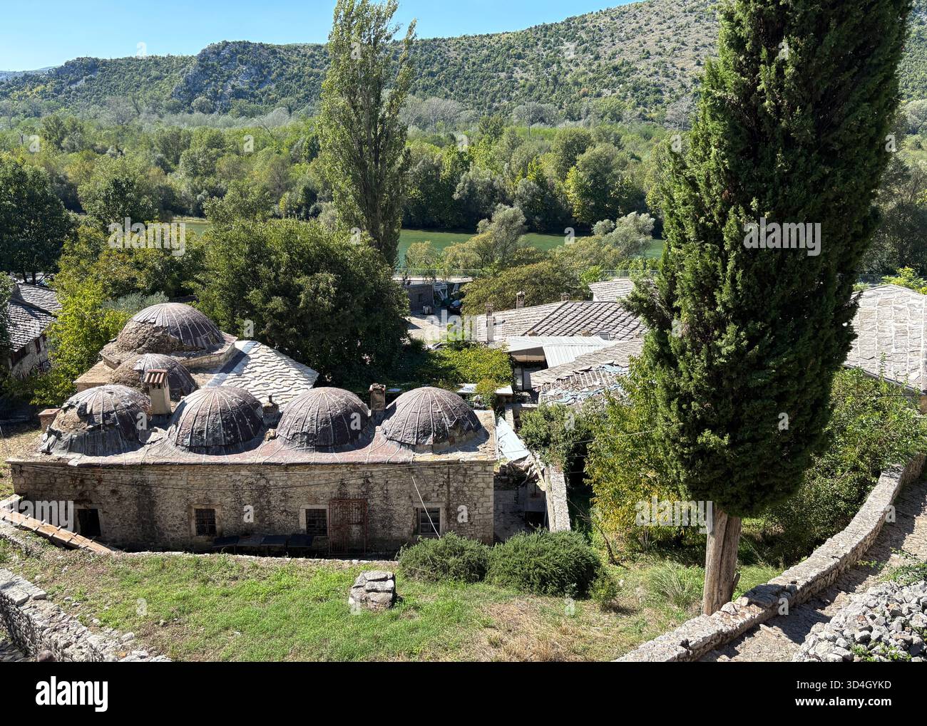 The Sisman Ibrahim Pasha Mosque and Complex, located in the town of ...