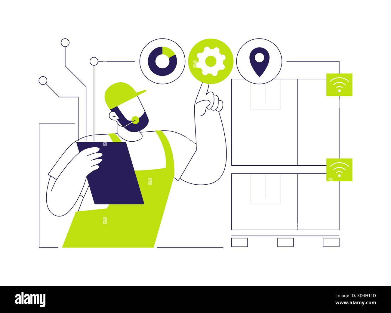 Digital warehousing Cut Out Stock Images & Pictures - Alamy