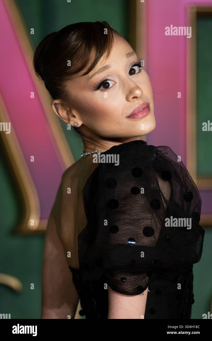 Ariana Grande poses for photographers upon arrival at the premiere of ...