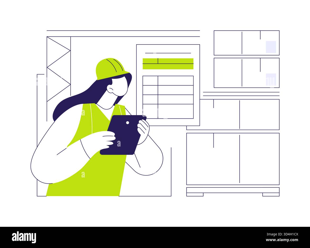 Inventory tracking abstract concept vector illustration Stock Vector ...