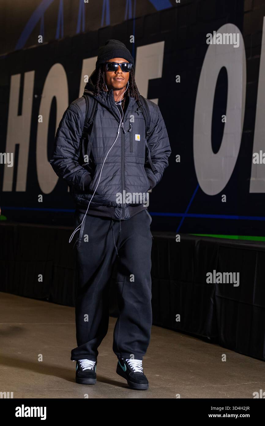Seattle Seahawks wide receiver Rashid Shaheed (22) arrives before an ...