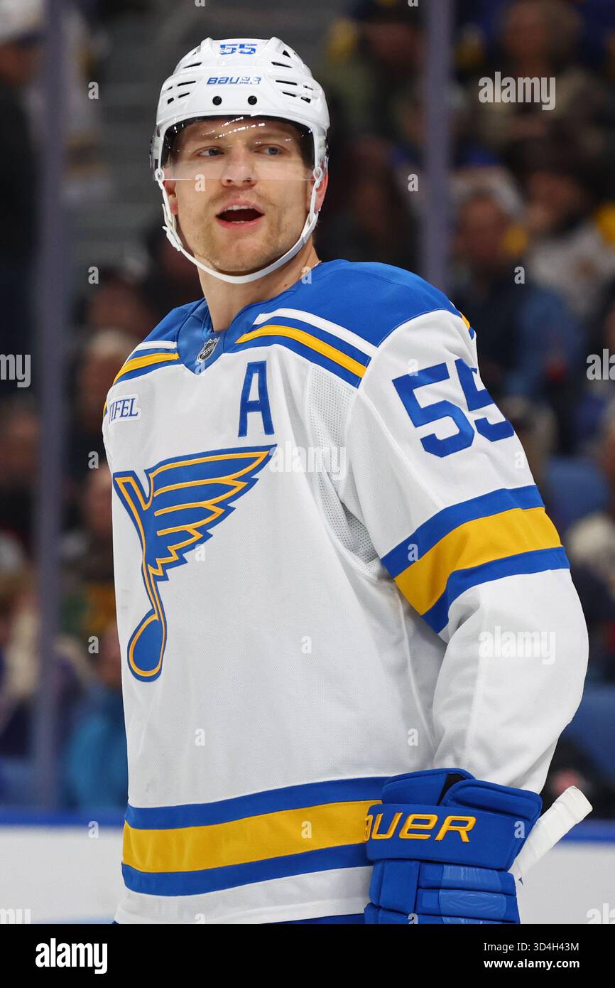 St. Louis Blues defenseman Colton Parayko (55) skates during the first ...