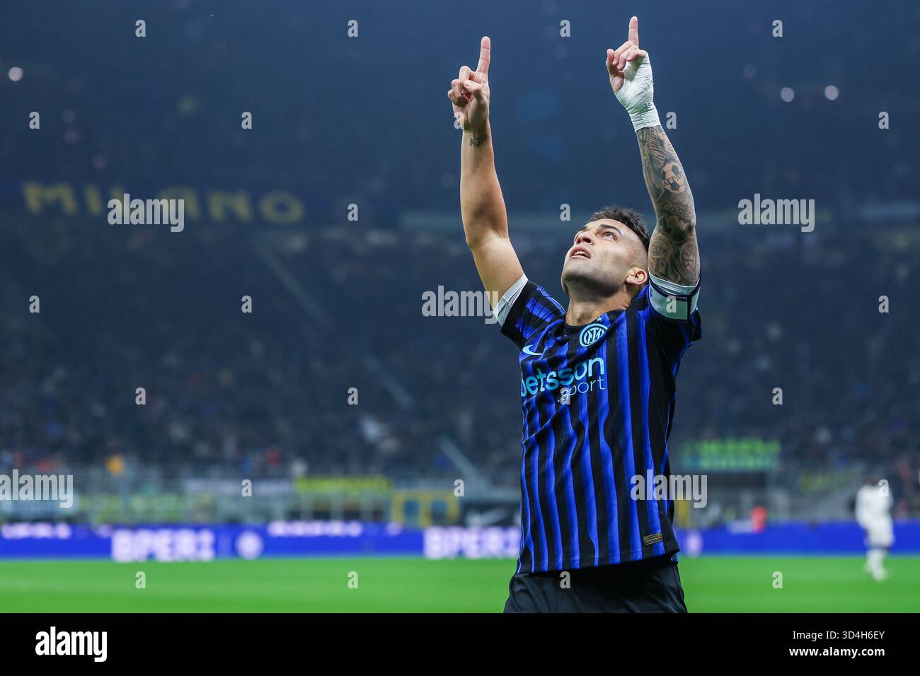 Lautaro Martinez of FC Internazionale celebrates after scoring a goal ...