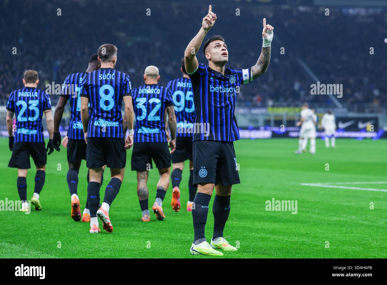 Lautaro Martinez of FC Internazionale celebrates after scoring a goal ...