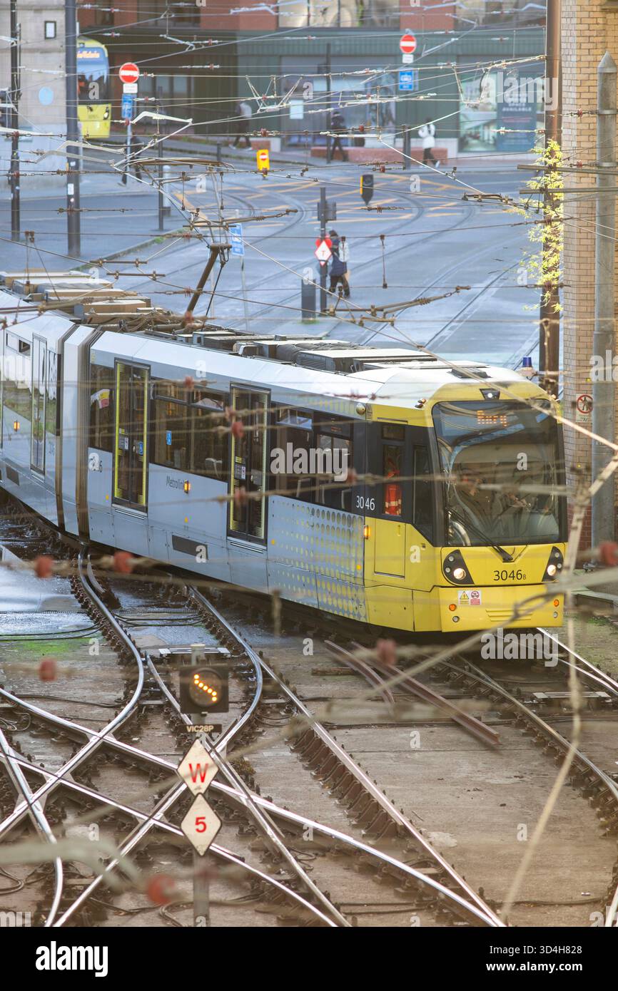 Manchester Piccadilly tram station stop part of the Bee Network within ...