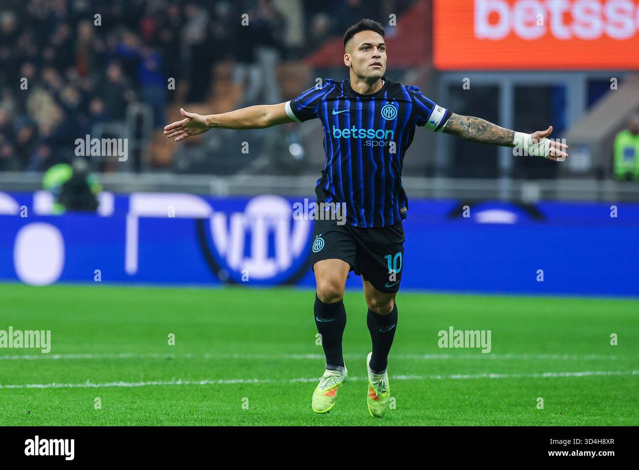 Lautaro Martinez of FC Internazionale celebrates after scoring a goal ...
