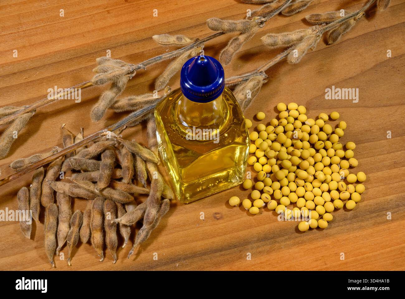 Soybean stalks, dried soybean pods, dried soybeans, soybean oil Stock ...