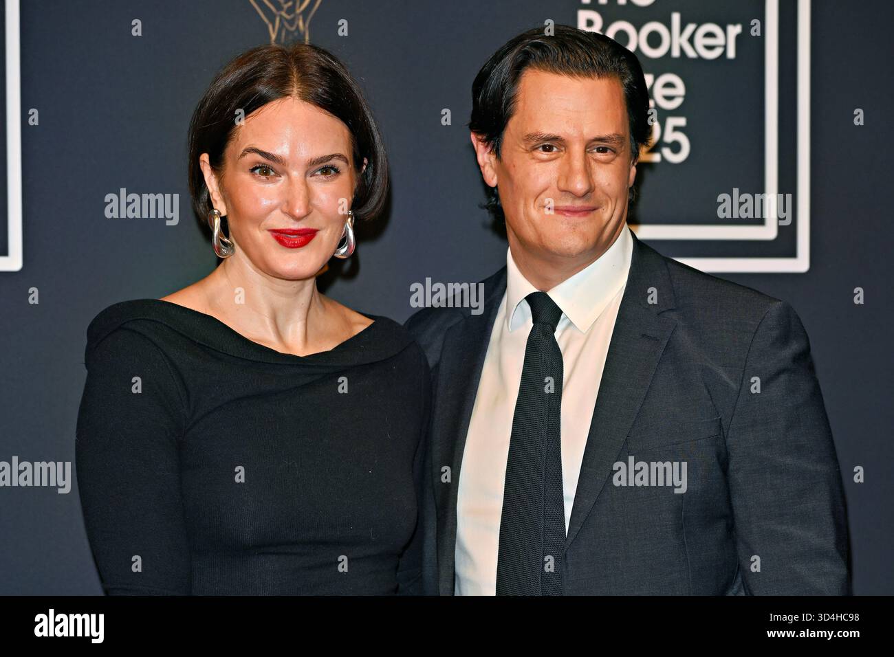 London, UK, 10th November 2025: Elizabeth Day, Justin Basini at the ...