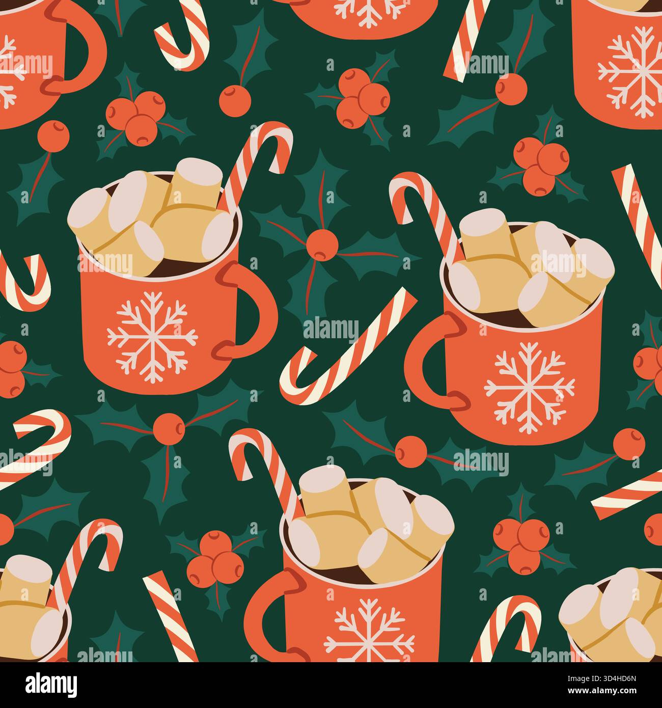 Red cup cocoa christmas Stock Vector Images - Alamy