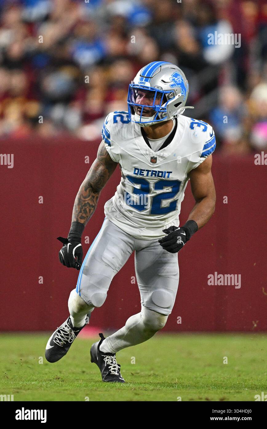 Detroit Lions safety Brian Branch (32) in action during the first half ...