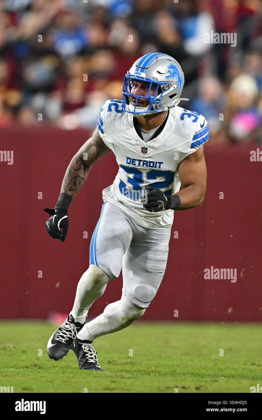 Detroit Lions safety Brian Branch (32) in action during the first half ...