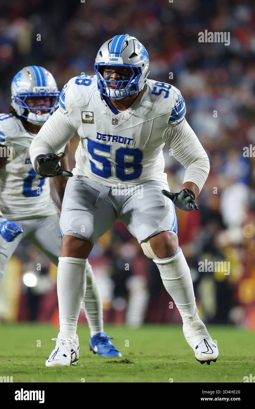 Detroit Lions offensive tackle Penei Sewell (58) in action during the ...