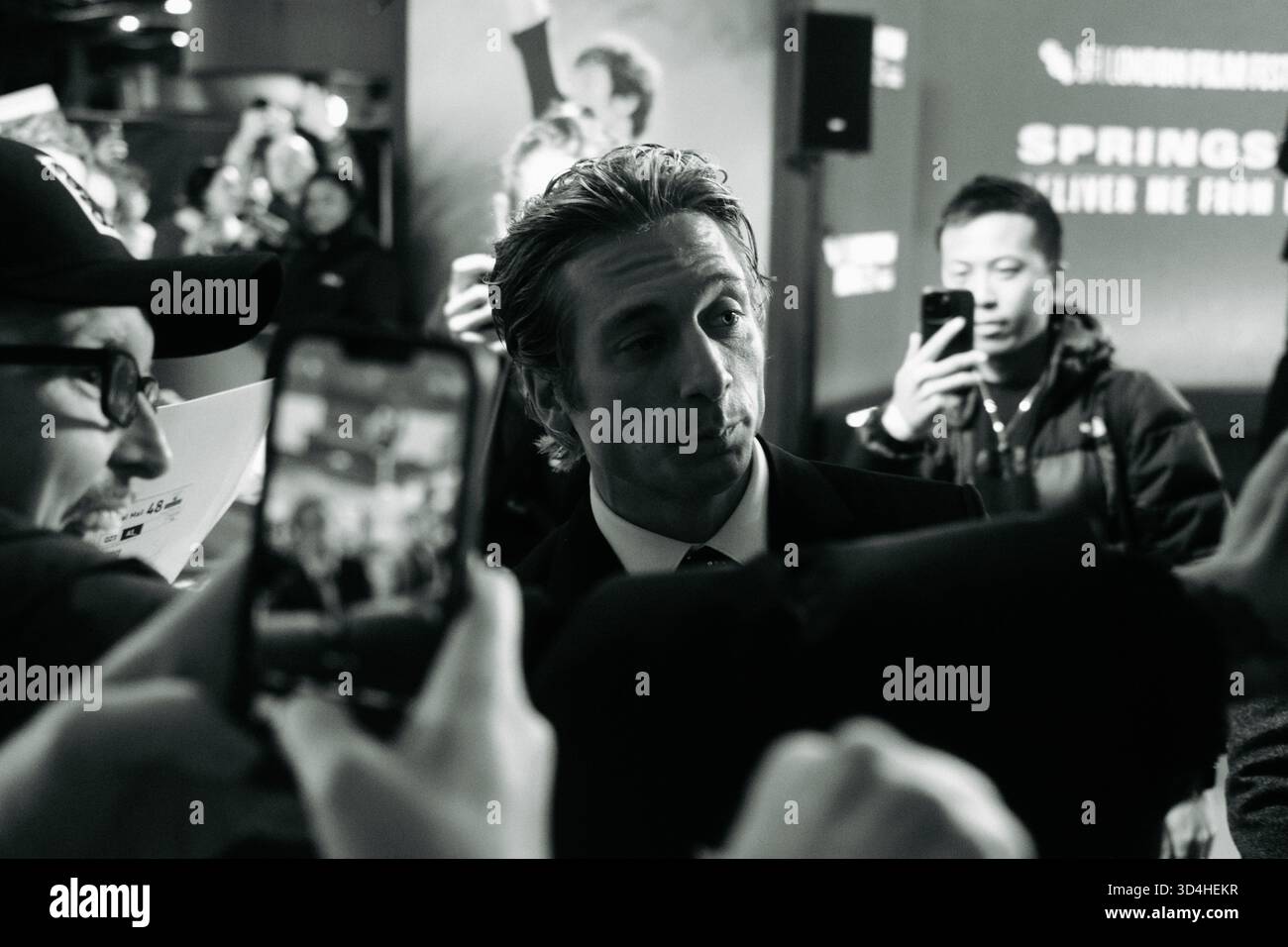 Jeremy Allen White greets fans at the BFI London Film Festival 2025 for ...