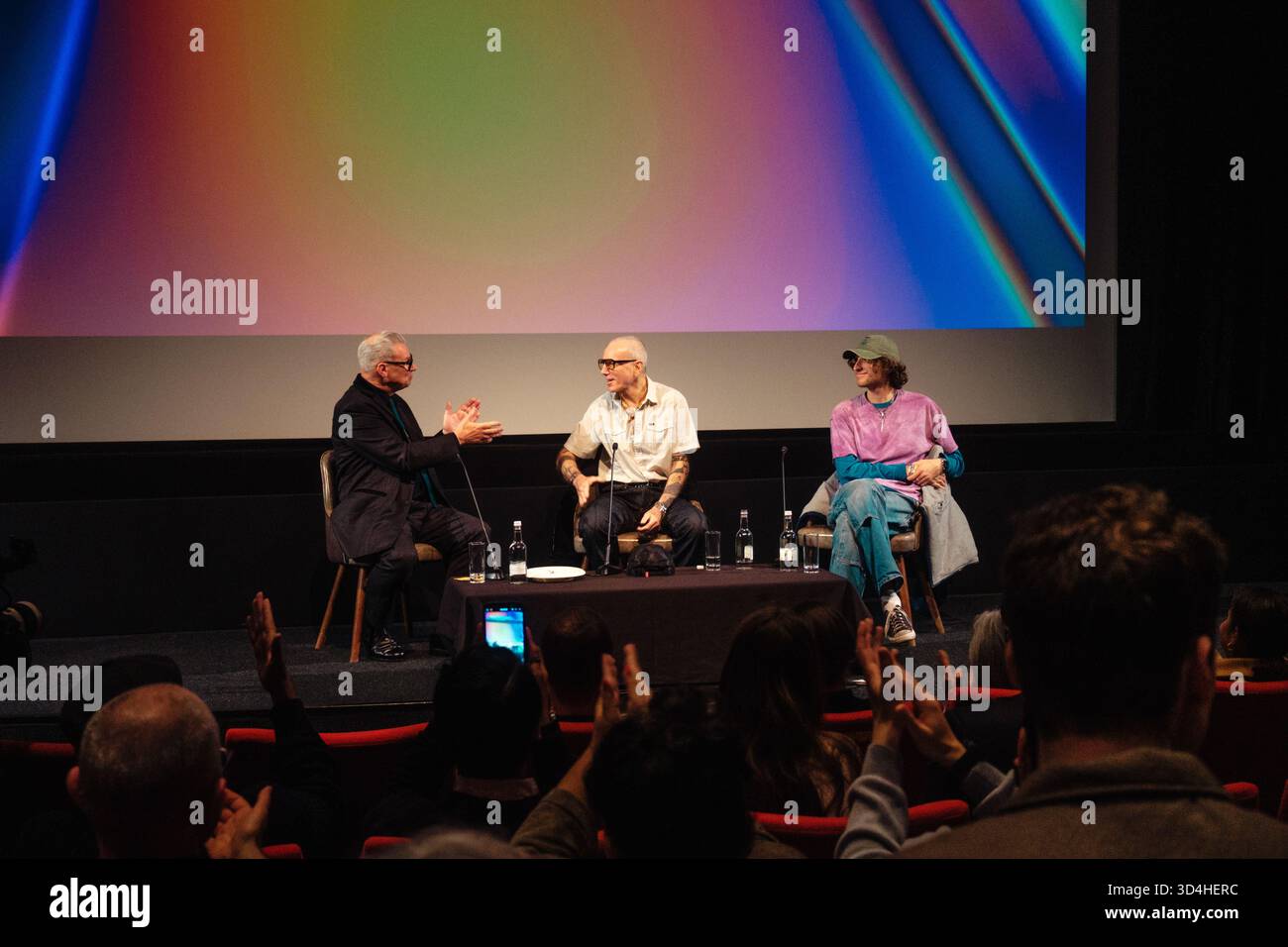 Mark Kermode interviews Daniel Day-Lewis and Ronan Day-Lewis on stage ...