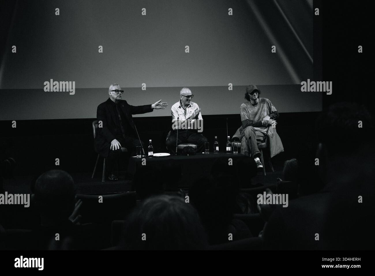 Mark Kermode interviews Daniel Day-Lewis and Ronan Day-Lewis on stage ...
