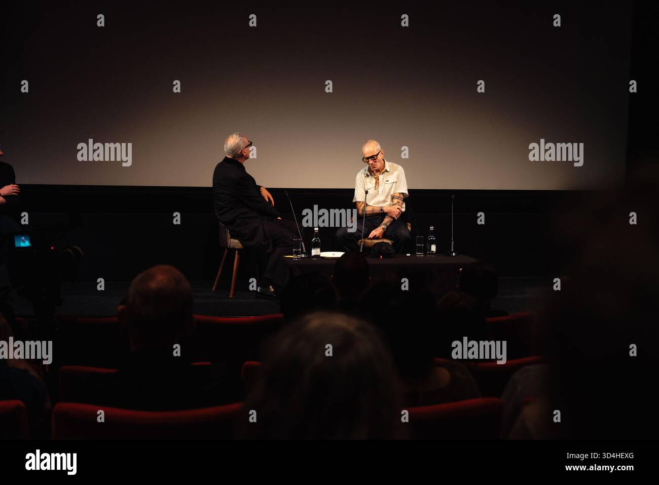 Mark Kermode interviews Daniel Day-Lewis on stage at the BFI London ...