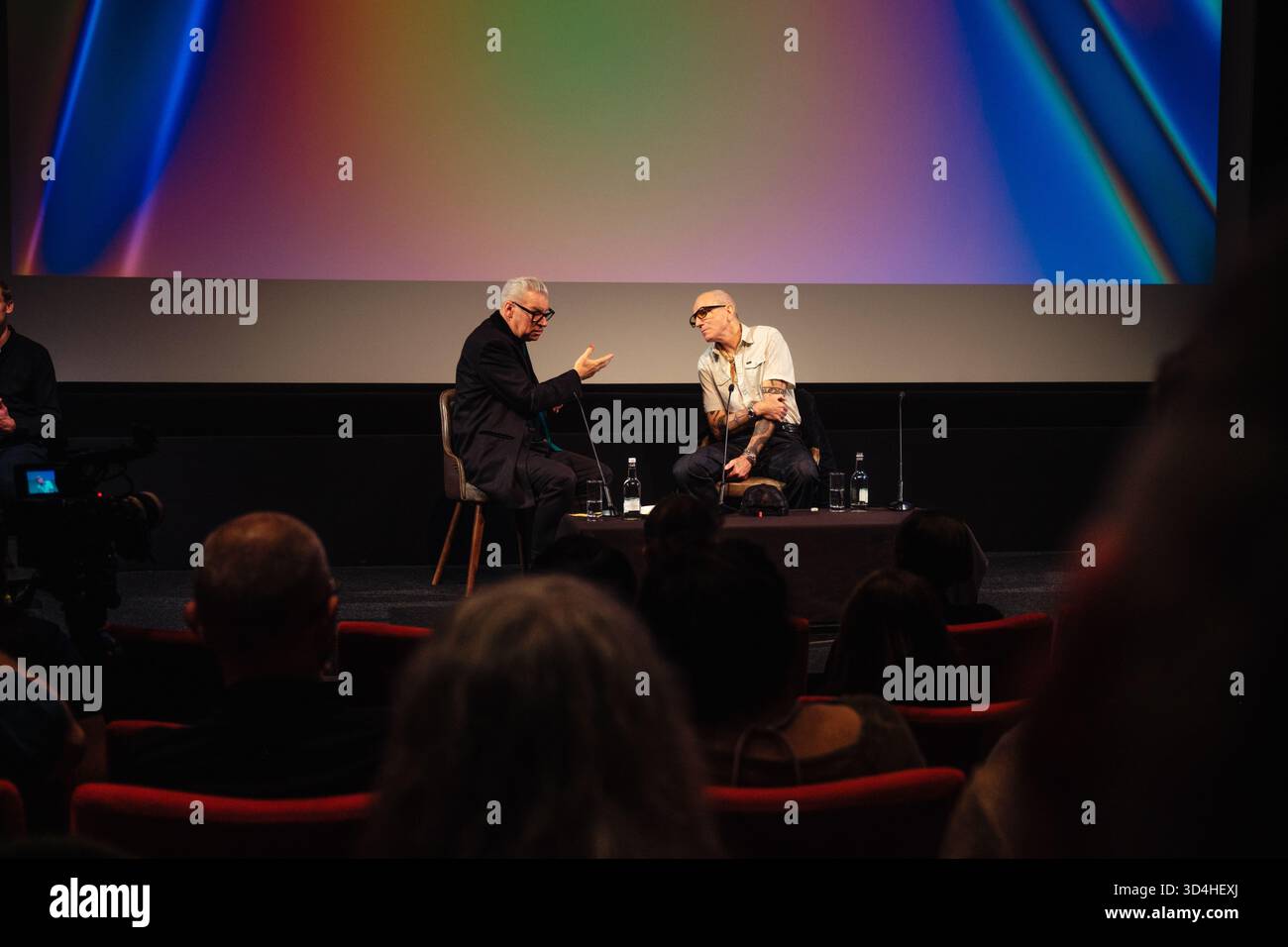 Mark Kermode interviews Daniel Day-Lewis on stage at the BFI London ...