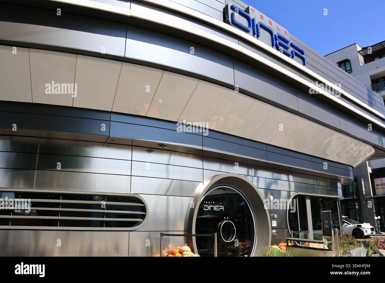 TESLA Diner, located at 7001 Santa Monica Blvd – Retro-futuristic diner ...