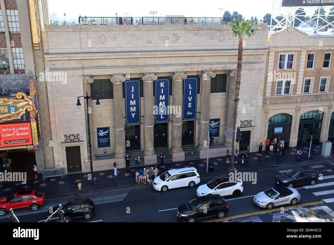 Exterior view of the Jimmy Kimmel Live! studio and theater on Hollywood ...