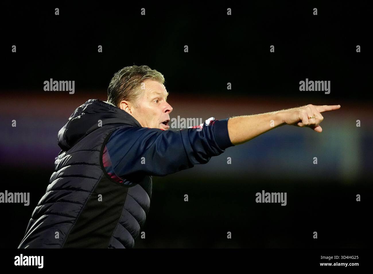 Cheltenham Town manager Steve Cotterill during the Sky Bet League Two ...