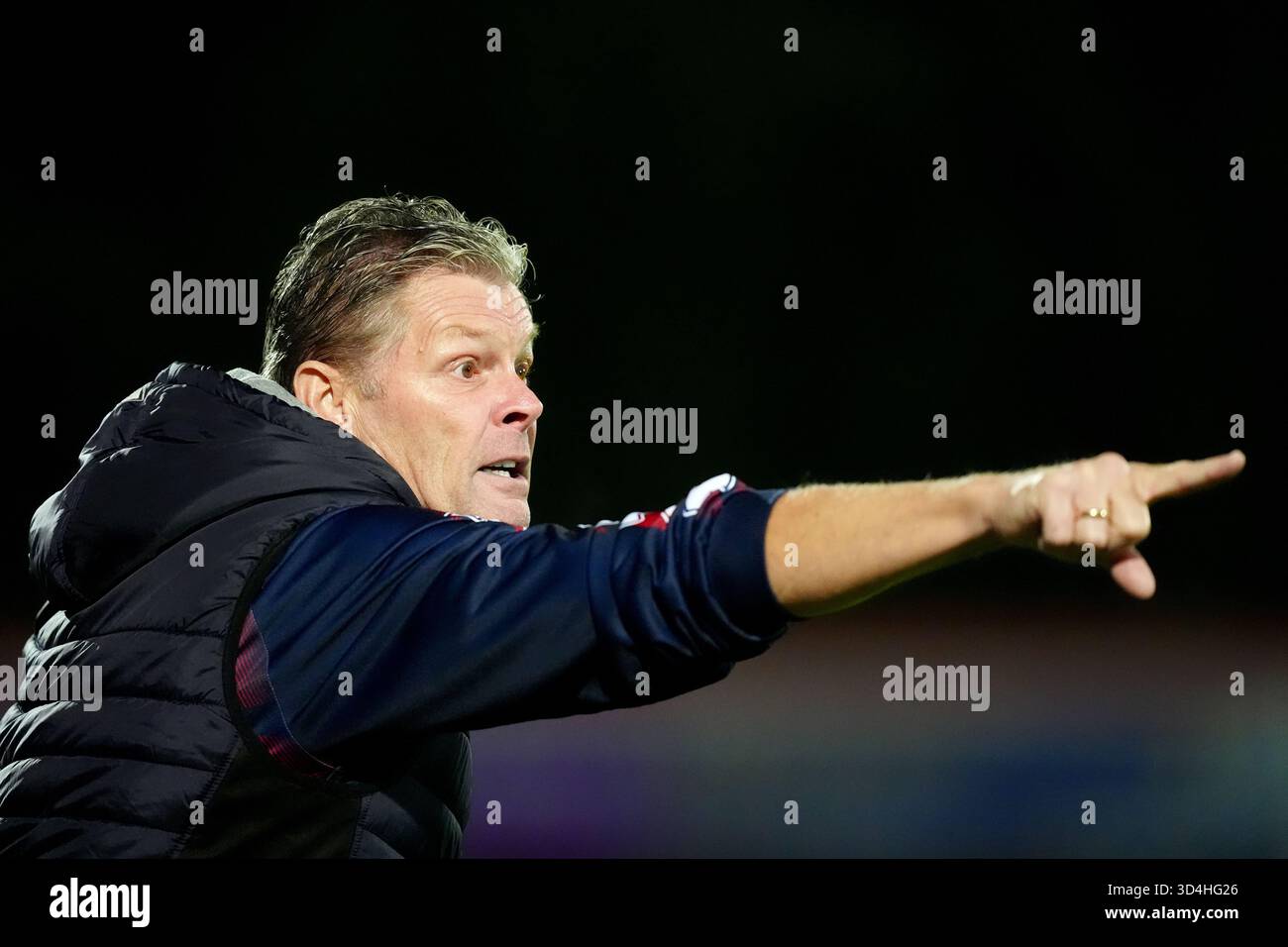 Cheltenham Town manager Steve Cotterill during the Sky Bet League Two ...