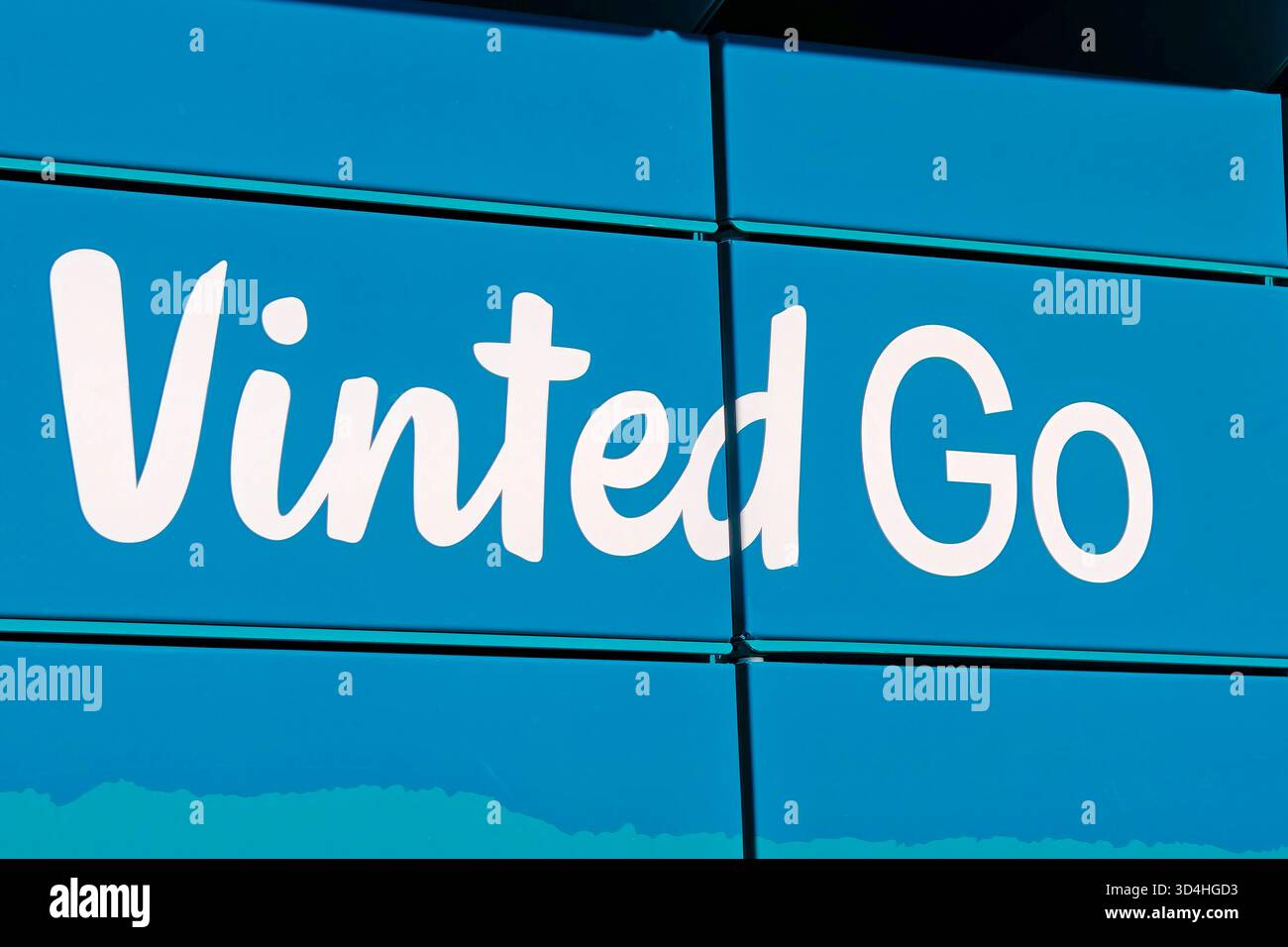 Finestrat, Spain- 10 November 2025: Vinted go locker. Vinted is online ...