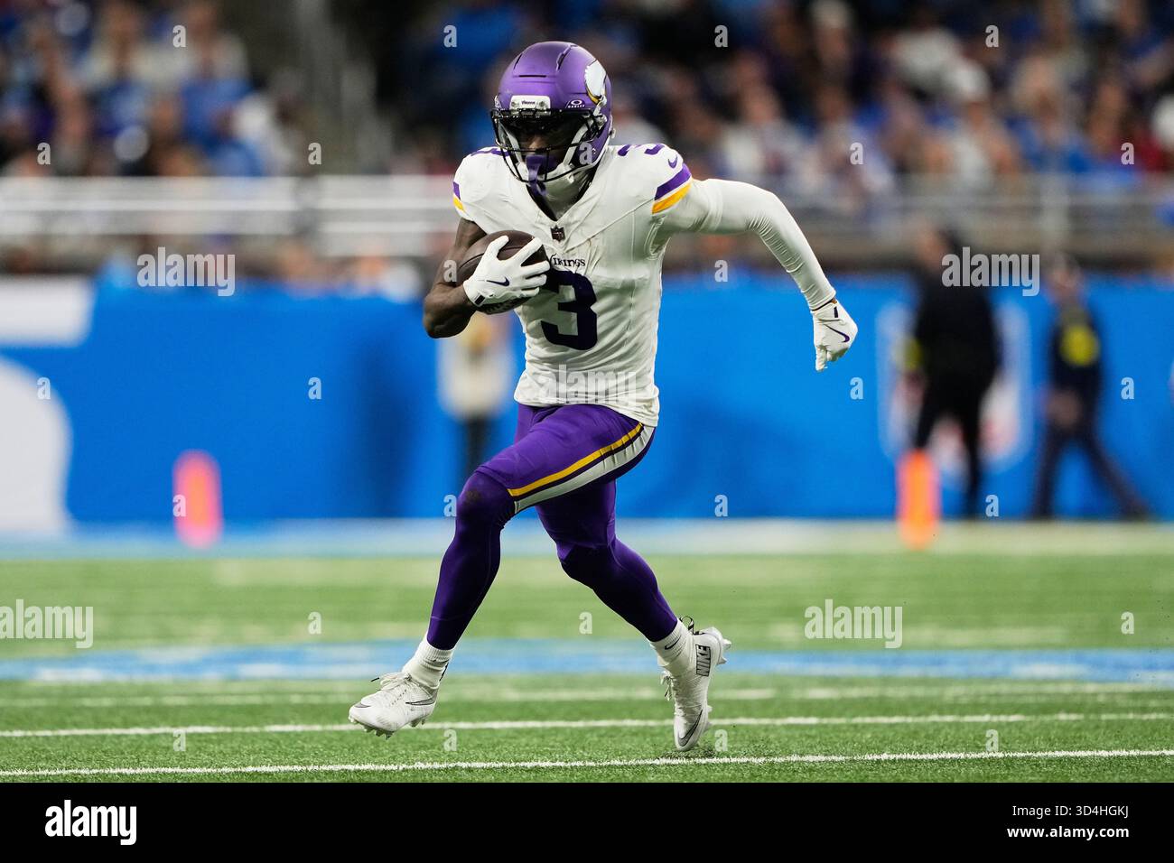 Minnesota Vikings wide receiver Jordan Addison runs with the ball ...