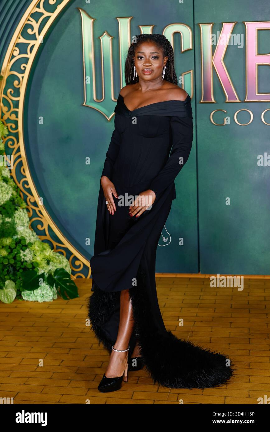 Clara Amfo poses for photographers upon arrival at the premiere of the ...
