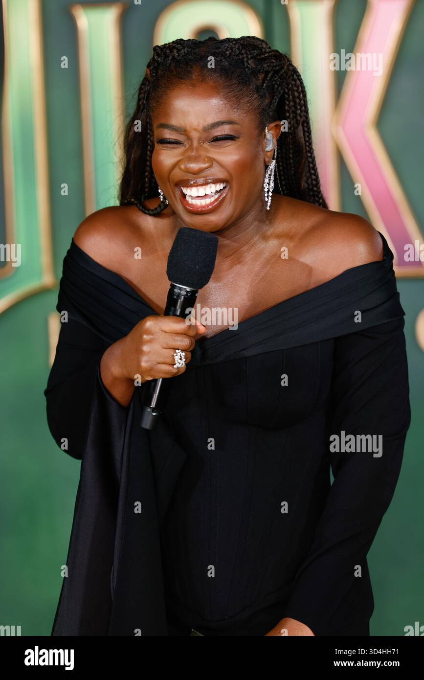 Clara Amfo poses for photographers upon arrival at the premiere of the ...