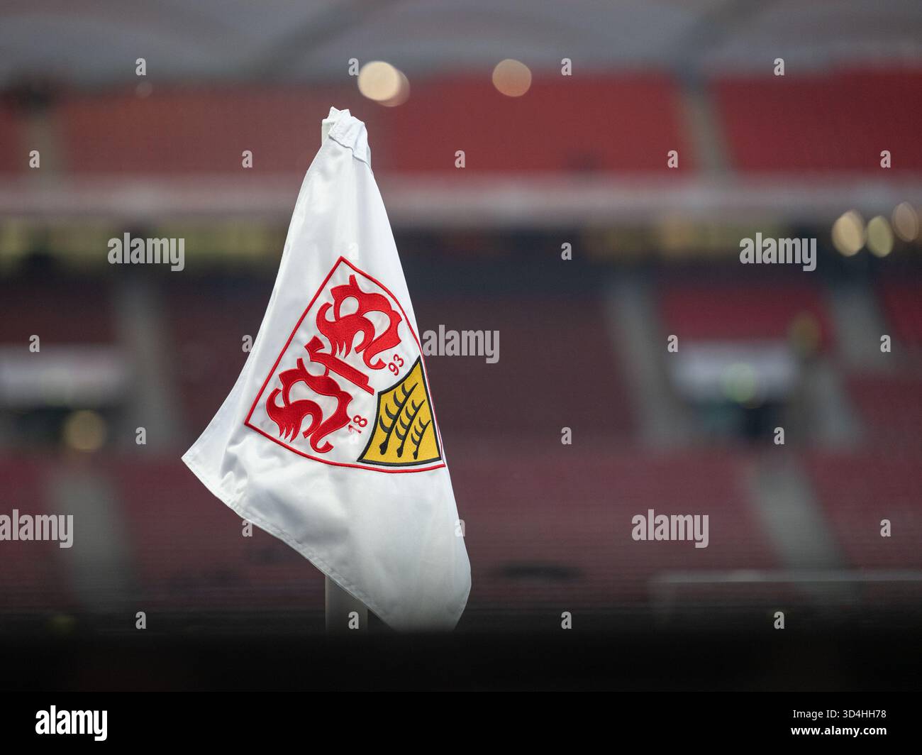 Stuttgart corner flag, Logo, Crest GER, Stuttgart vs. FC FC Augsburg ...
