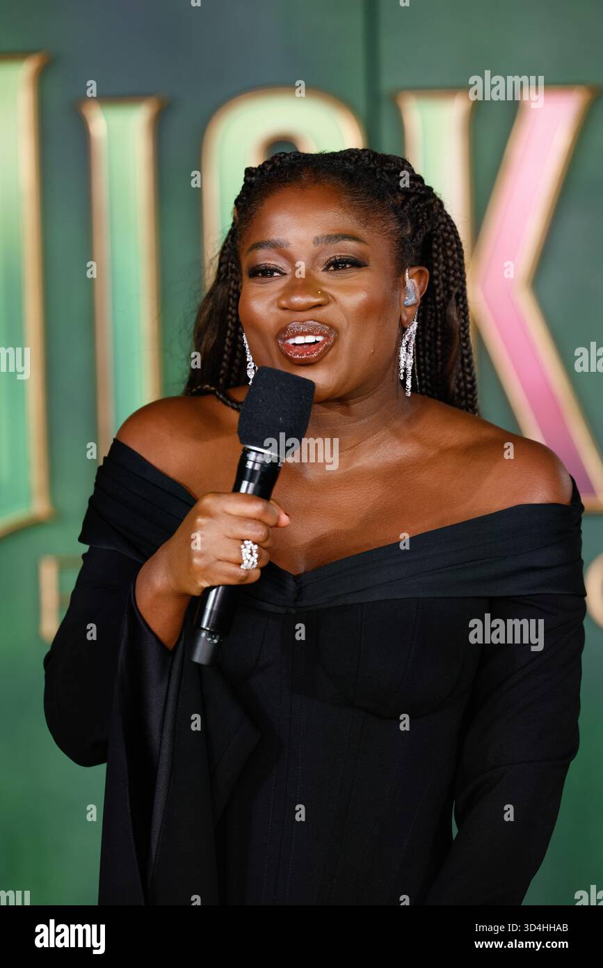 Clara Amfo poses for photographers upon arrival at the premiere of the ...