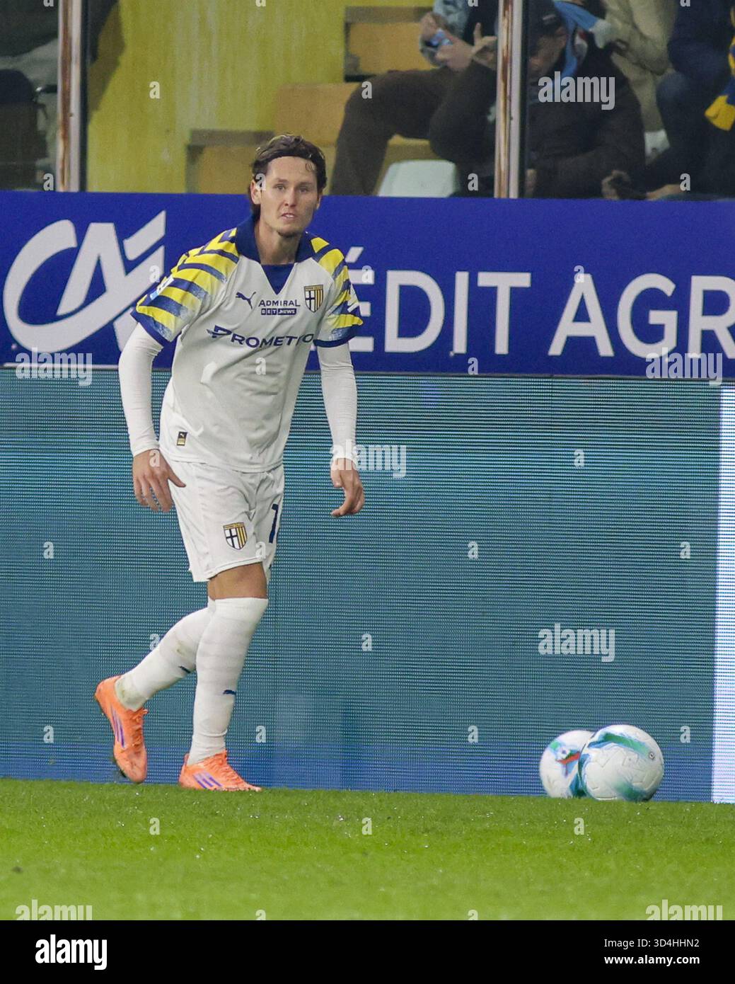 Mathias Fjortoft Lovik of Parma AC play the ball during Parma Calcio vs ...