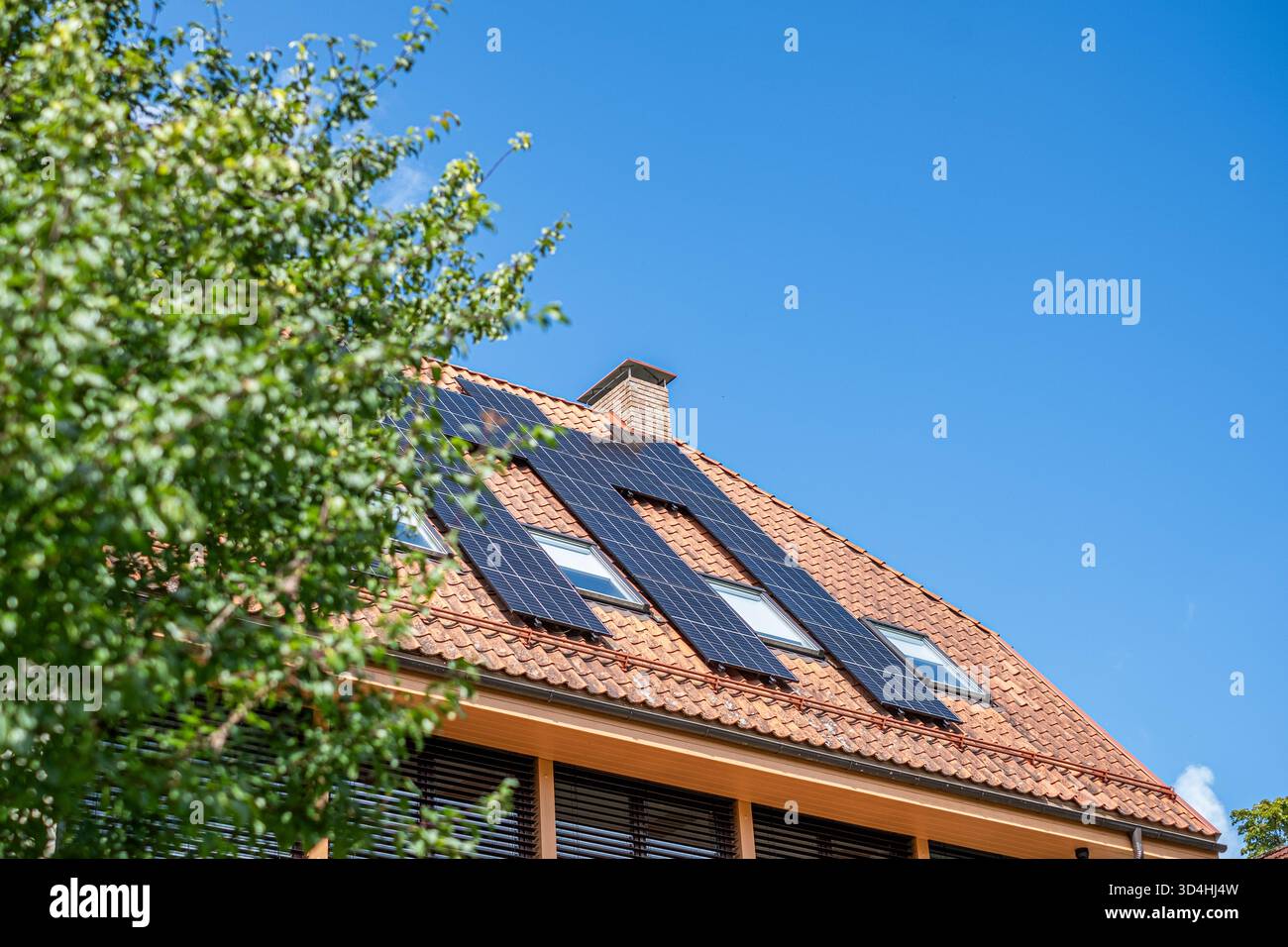 Terracotta roof features solar hi-res stock photography and images - Alamy