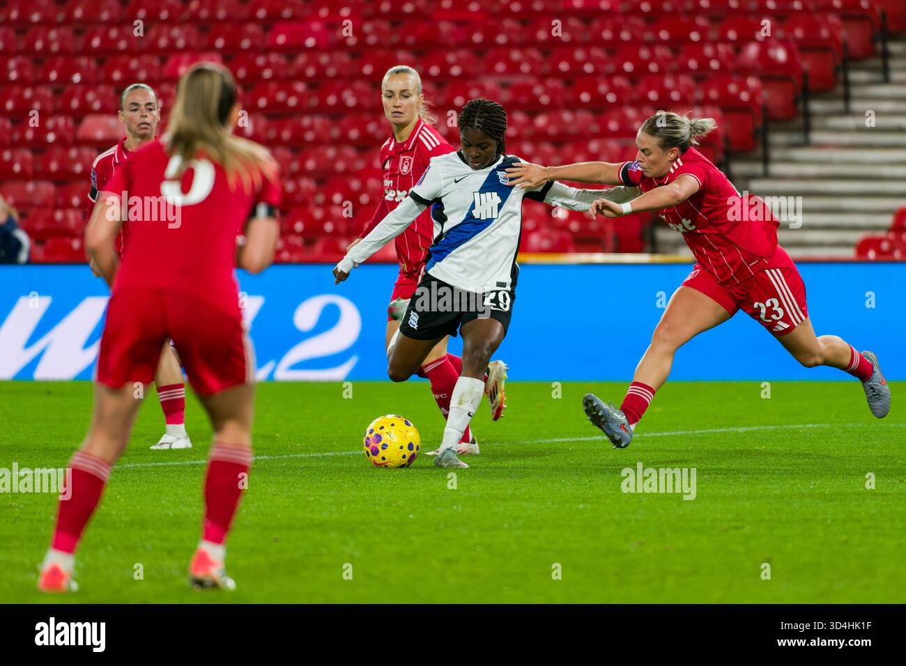 Nottingham, UK. 10th November, 2025. Batcheba Louis of Birmingham City ...