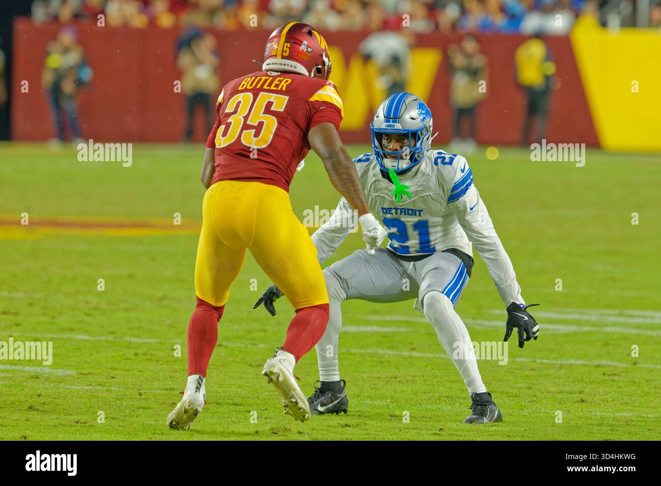 Detroit Lions Cornerback Amik Robertson (21) covering Washington ...