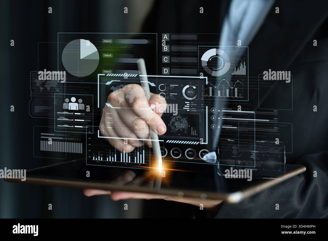 A comprehensive business intelligence dashboard for data analysis. The ...