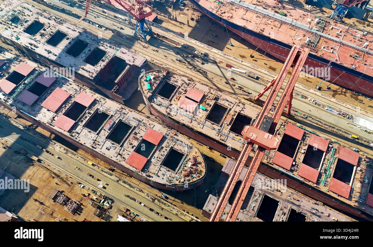 QINGDAO, CHINA - NOVEMBER 10, 2025 - The working scene of CSSC Beihai ...