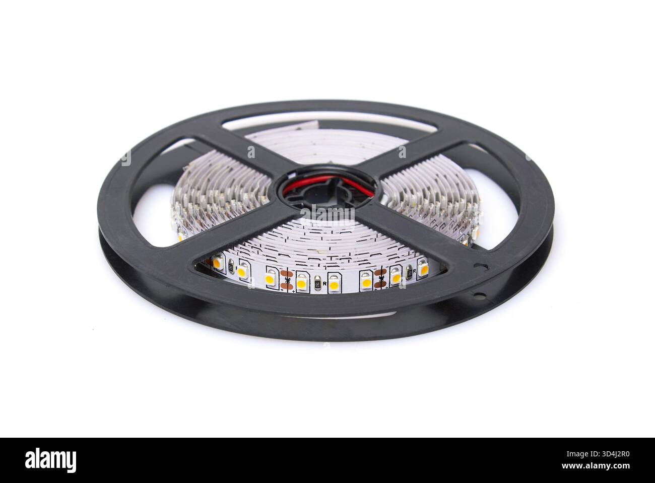 Diode strip. Led lights tape isolated on white Stock Photo - Alamy