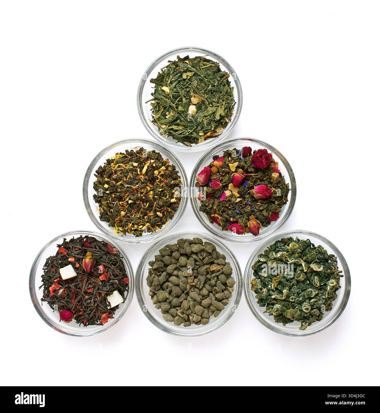 Set of a Tea in a bowles isolated on white background Stock Photo - Alamy