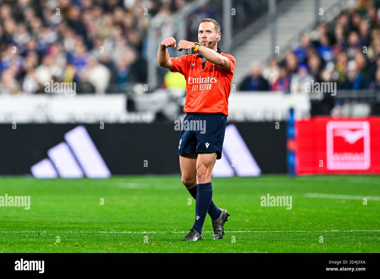 Australian referee Angus Gardner during the Autumn Nations Series XV ...
