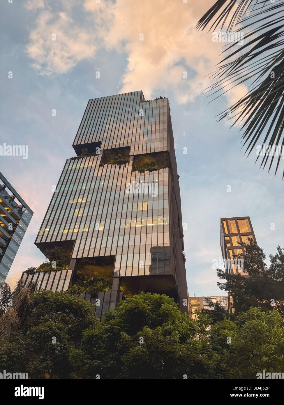 Modern buildings at sunset at Faria Lima in São Paulo, Brazil. November ...